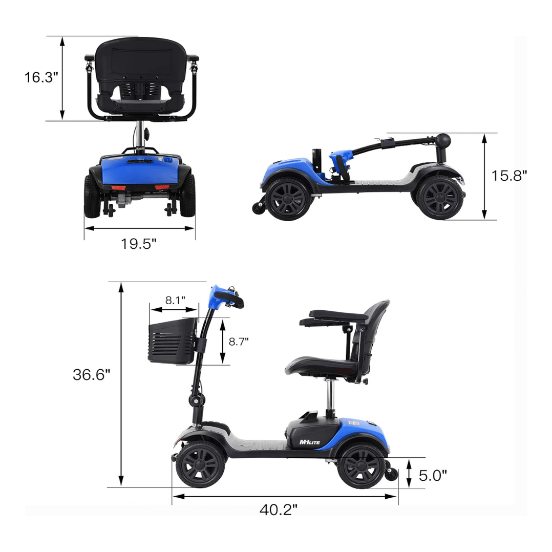 Metro Mobility M1 Lite Mobility Scooter - Heaviest Piece 63 lbs ...