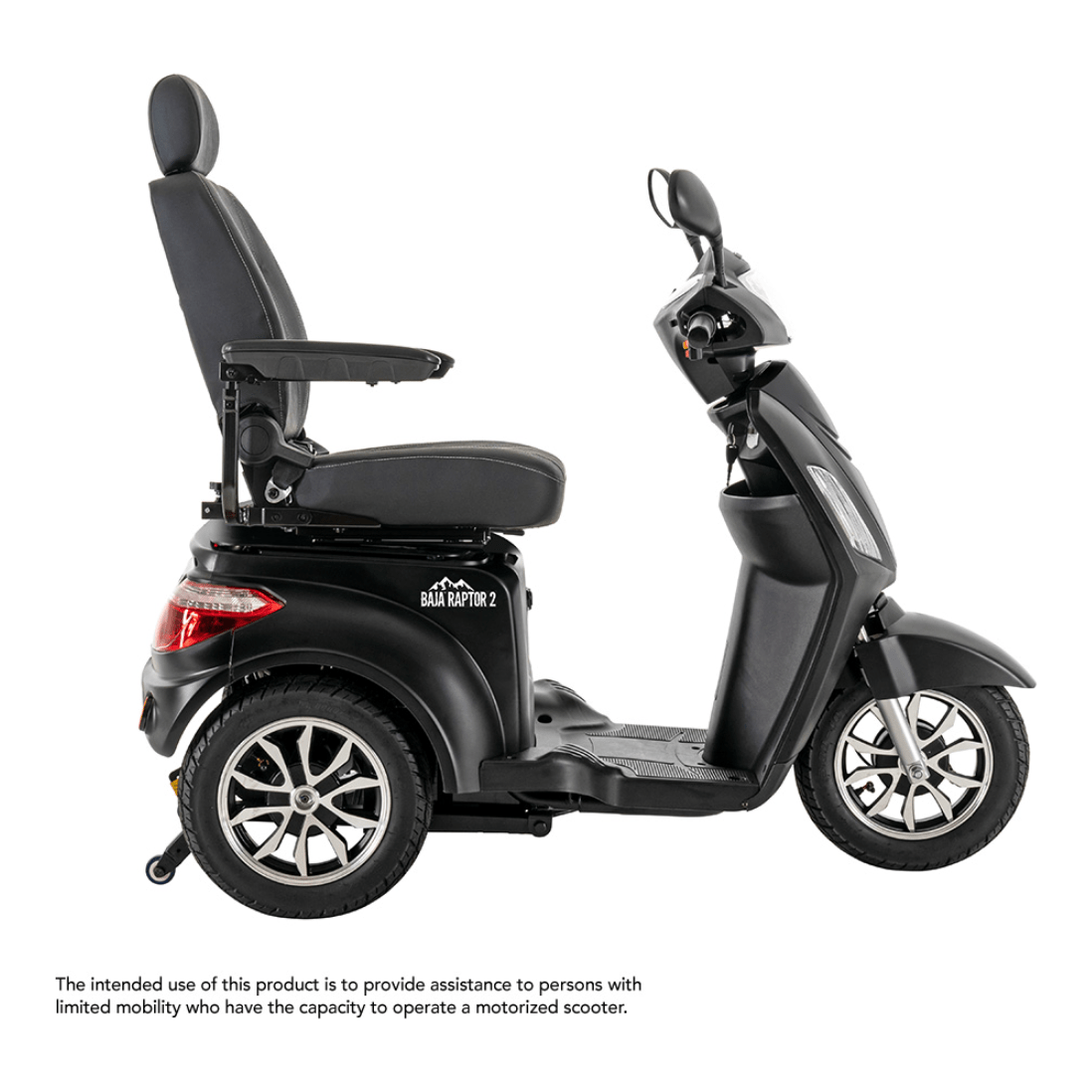 Pride Baja Raptor 2 Three-Wheel Scooter - Free Shipping — RestoreMobility