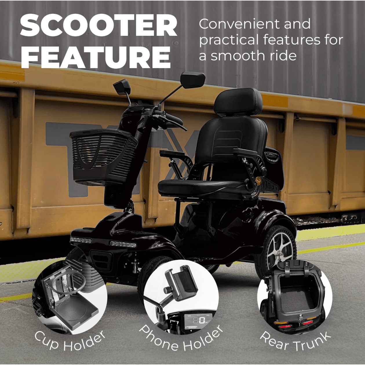 Gladiator 4 Wheel Heavy Duty Portable Mobility Scooter — RestoreMobility